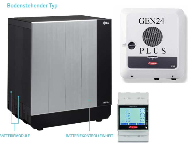 LG Resu Flex Speicher Set 17,2 kWh mit Symo Gen24 Plus 10 | ON12823